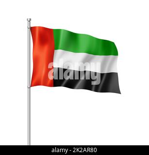Closeup United Arab Emirates Flag Stock Photo - Alamy