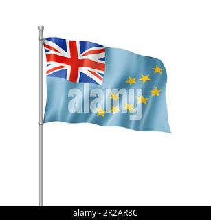 Isolated Tuvalu Flag Stock Photo - Alamy
