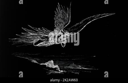 Loki flew to the land of the giants to find Thor's hammer, Mjollnir ...