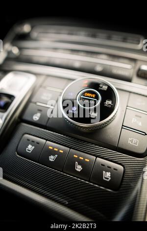 Push button and selector switch of control panel of a building ...