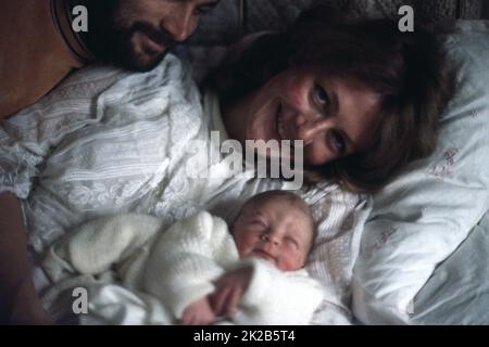 September 16, 1969 - British actress, VANESSA REDGRAVE proudly shows ...