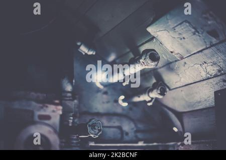 Image of old steam engine facility Stock Photo - Alamy