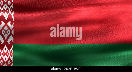 Belarus flag - realistic waving fabric flag Stock Photo - Alamy