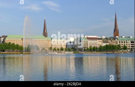 Inner Alster Lake around Hamburg Stock Photo - Alamy