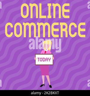 Conceptual caption Online Store. Conceptual photo A website that offers ...