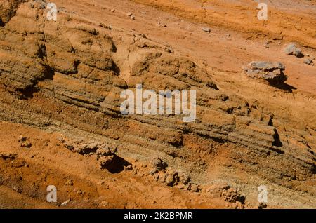 Slope of volcanic tuff in Las Nieves Natural Park Stock Photo - Alamy