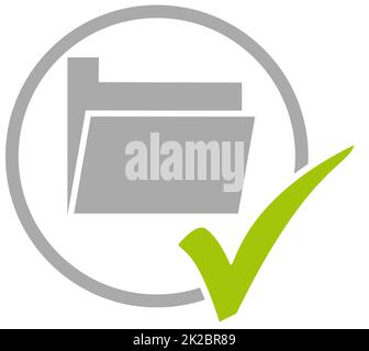 Circle with grey color and tick icon: Blackboard Stock Photo - Alamy
