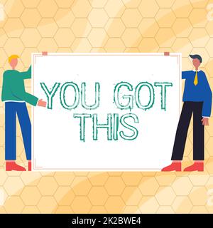 Two Men Drawing With Empty Paper Background Presenting New Ideas Stock ...