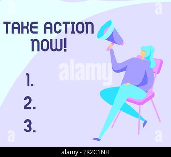 Hand writing sign Start Now. Conceptual photo do not hesitate to get ...