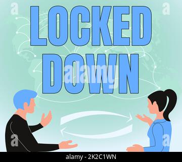 Text showing inspiration Quarantine. Business overview restraint upon ...