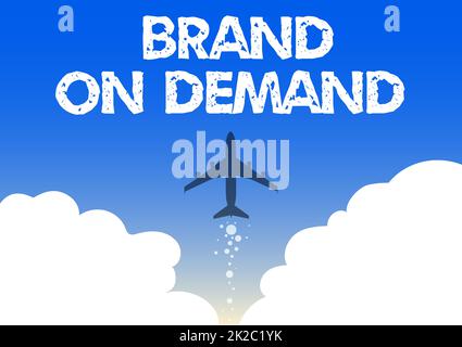 Writing displaying text Brand On Demand. Word for Intelligence needed ...