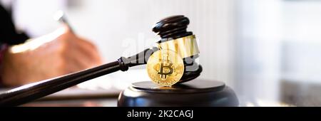Bitcoin Crypto Regulation And Law Stock Photo - Alamy