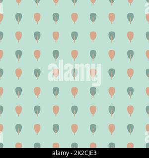 Tree shape vector seamless pattern doodle abstract background ...