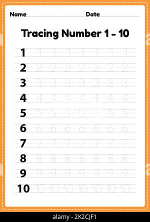 Tracing number 0 worksheet for kindergarten and preschool kids for ...