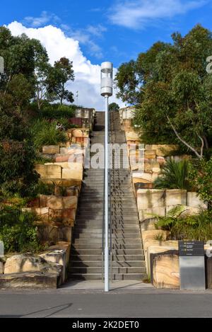 The Wulugul Walk on the Barangaroo Reserve in Sydney Stock Photo - Alamy