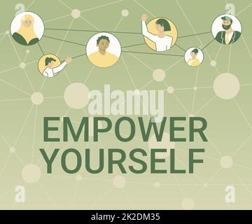 Inspiration showing sign Empower. Conceptual photo to give power or ...