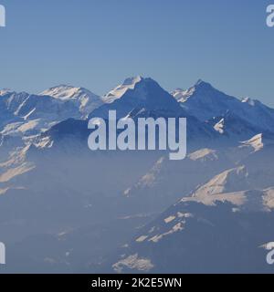 Majestic mountains Eiger, Monch and Jungfrau Stock Photo - Alamy