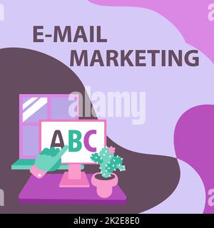 Hand writing sign Email, Business overview Sending a commercial message ...