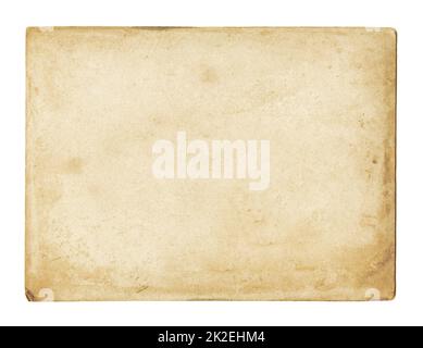 Old used paper texture isolated on white. Horizontal banner Stock Photo ...