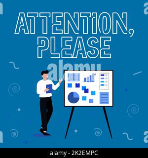 Inspiration showing sign Pay Attention. Business approach take notice ...