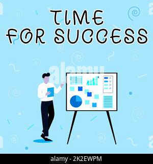 Businessman Drawing Standing Presenting Ideas For Their Success Stock ...