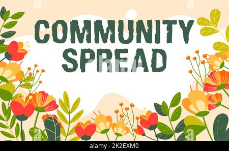 Text caption presenting Spread The Word. Business idea Communicate the ...