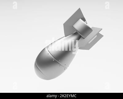 3d rendering of a metal falling missile Stock Photo - Alamy