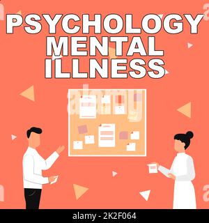 Sign displaying Psychology Mental Illness. Business concept Psychiatric ...