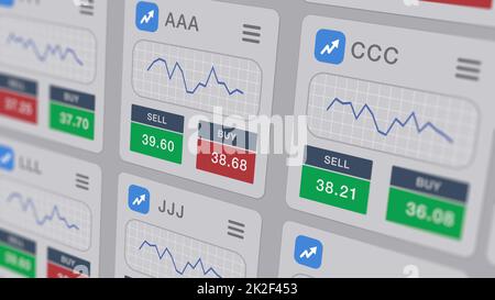 stock market app Stock Photo - Alamy
