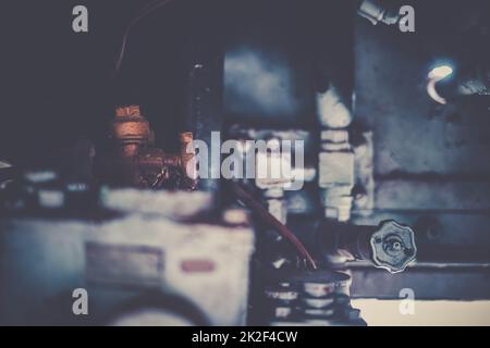 Image of old steam engine facility Stock Photo - Alamy