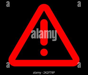 Dashboard Brake Warning Light Stock Photo - Alamy