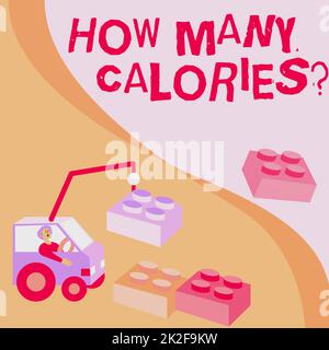 Inspiration showing sign How Many Calories Question. Business overview ...