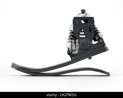 Robotic leg isolated on white background. 3D illustration Stock Photo ...
