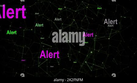 Alert text against abstract background Stock Photo - Alamy