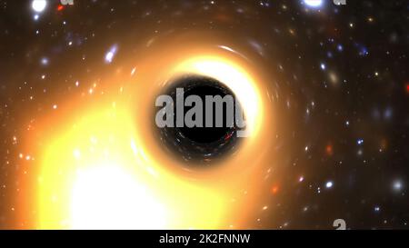 Space Tunnel With Galaxy and Nebulae simulation Stock Photo - Alamy