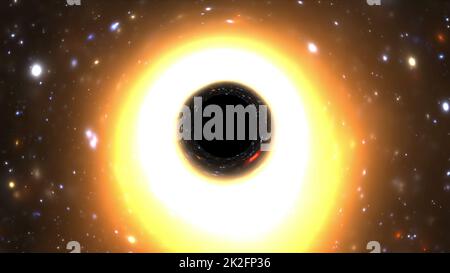 Space Tunnel With Galaxy and Nebulae simulation Stock Photo - Alamy
