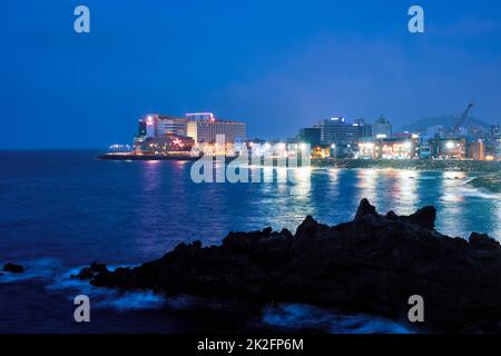 Night of Jeju Island in South Korea Stock Photo - Alamy