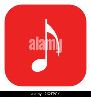Music note and app icon Stock Photo - Alamy