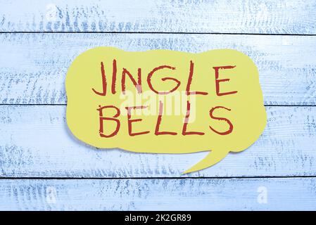 Hand writing sign Jingle Bells, Business approach Most famous ...