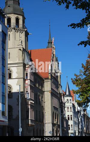 Old building, Old Town, Halle an der Saale, Saxony-Anhalt, Germany ...
