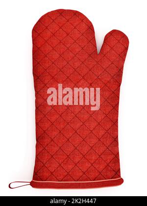 Kitchen mitten isolated on white. Watercolor kitchen glove clipart ...