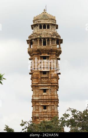 View of Vijay Stambh 0r Tower of Victory, Tower Dedicated To Lord ...