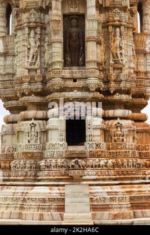 View of Kirti Stambh, Chittorgarh Fort, Rajasthan, India Stock Photo ...