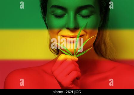 Beautiful shot of medical marijuana cannabis Stock Photo - Alamy