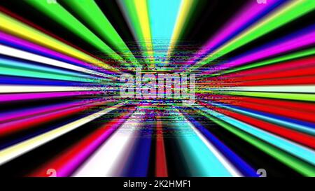 Colorful light rays and pixels Stock Photo - Alamy