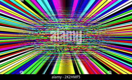 Colorful light rays and pixels Stock Photo - Alamy