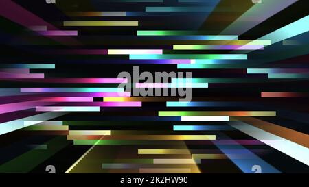 Colorful light rays and pixels Stock Photo - Alamy
