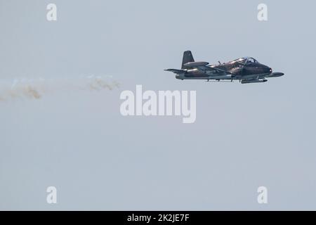 BAC Strikemaster displaying at Blackpool Air Show 2022 Stock Photo - Alamy