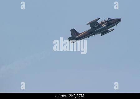 BAC Strikemaster displaying at Blackpool Air Show 2022 Stock Photo - Alamy