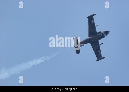 BAC Strikemaster displaying at Blackpool Air Show 2022 Stock Photo - Alamy
